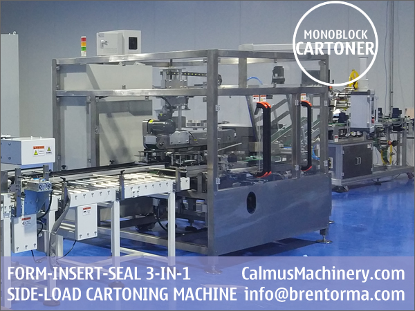 Calmus SL31C High-Speed Monoblock Case Packer Side-Load Cartoning Machine
