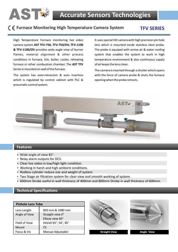 AST - Model TFV-750/TFV-1100 - High Temperature Normal View Furnace ...