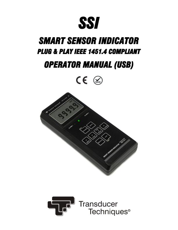 Transducer - Model SSI Series - Plug & Play Smart Portable Hand Held ...
