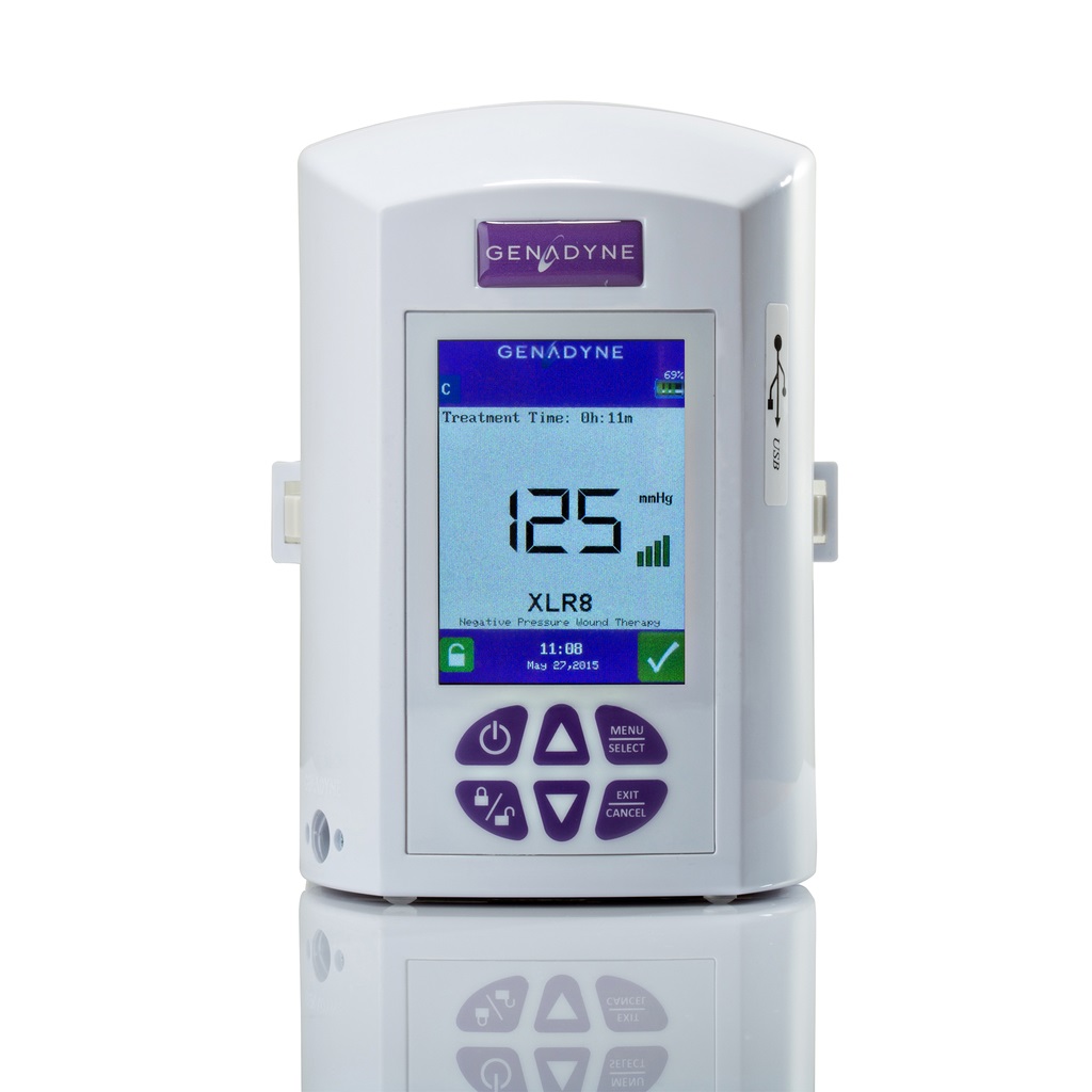 Genadyne - XLR8 - Pump - Negative Pressure Wound Therapy Pump ...