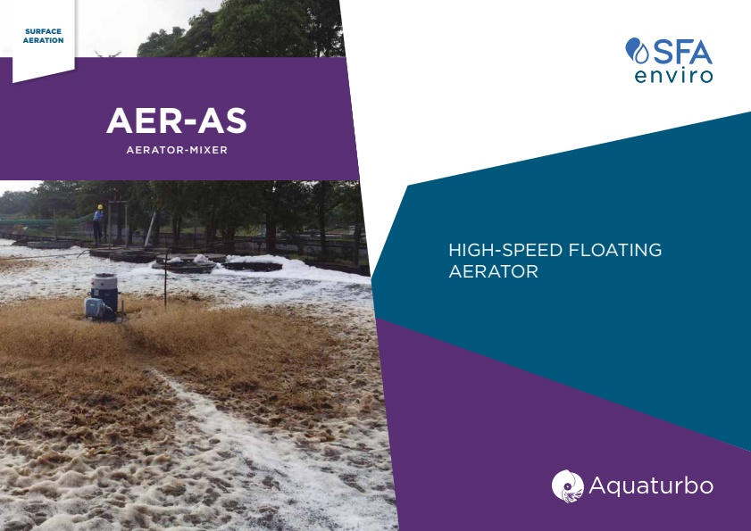 Aquaturbo - Model AER AS - High Speed Floating Surface Aerator - Brochure
