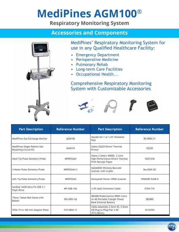 MediPines - Model AGM100 - Respiratory Monitoring System ...