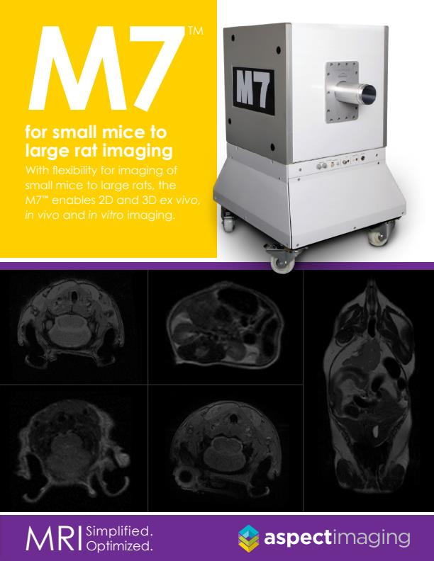 Aspect Imaging - Model M7 - Compact MRI System for Small Mice and Large ...