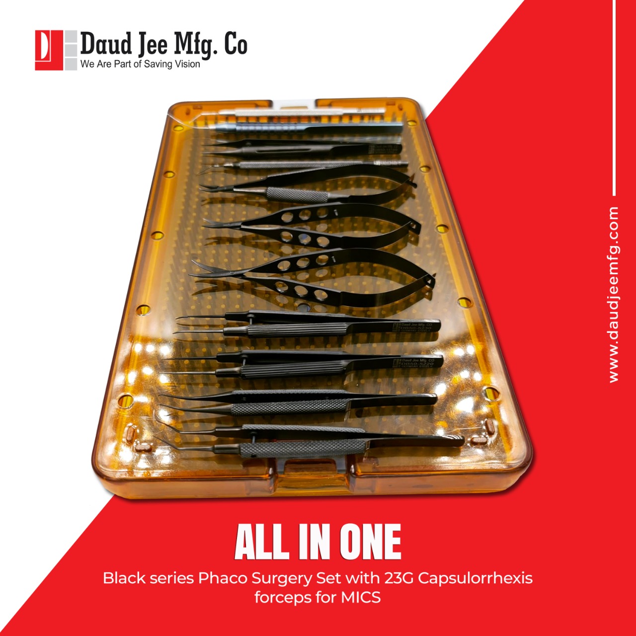 Daud Jee Mfg.Co - Phaco Surgery Set - Ophthalmic ...