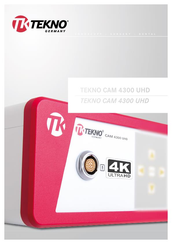 Tekno - Model 4K -CAM 4300 UHD - Endoscopic Camera System - Brochure
