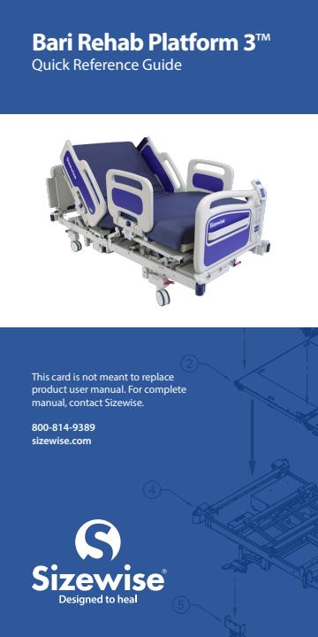 Sizewise - Model Bari Rehab Platform 3 - Med-Surg/ICU Bariatric Bed ...