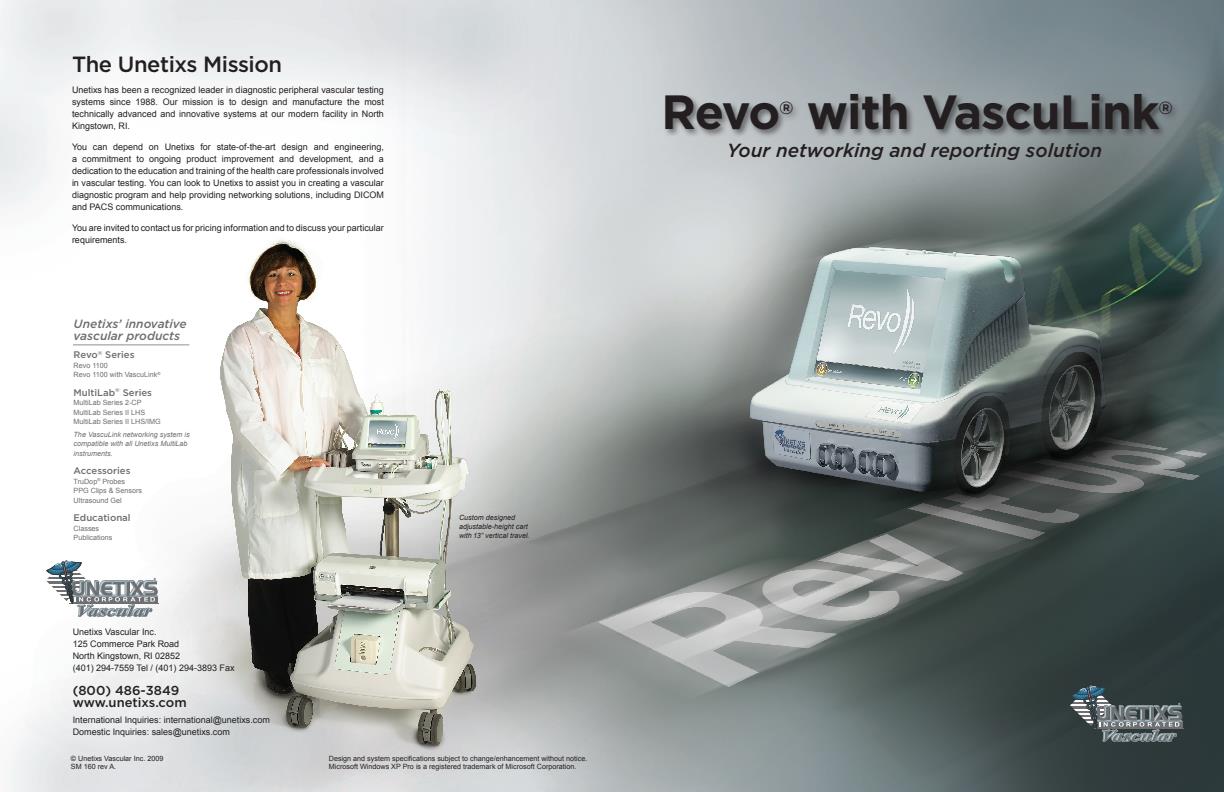 Revo 1100 - ABI Peripheral Vascular Diagnostic System Brochure