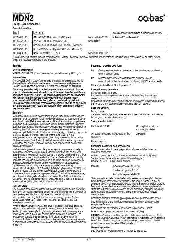 Cobas - Model c 303 - Analytical Unit - Brochure