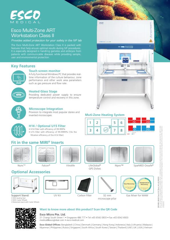 Esco Medical - Multi-Zone ART Workstation Class II Brochure