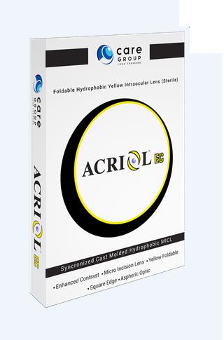 Acriol EC Yellow Hydrophobic Acrylic Intraocular Lens