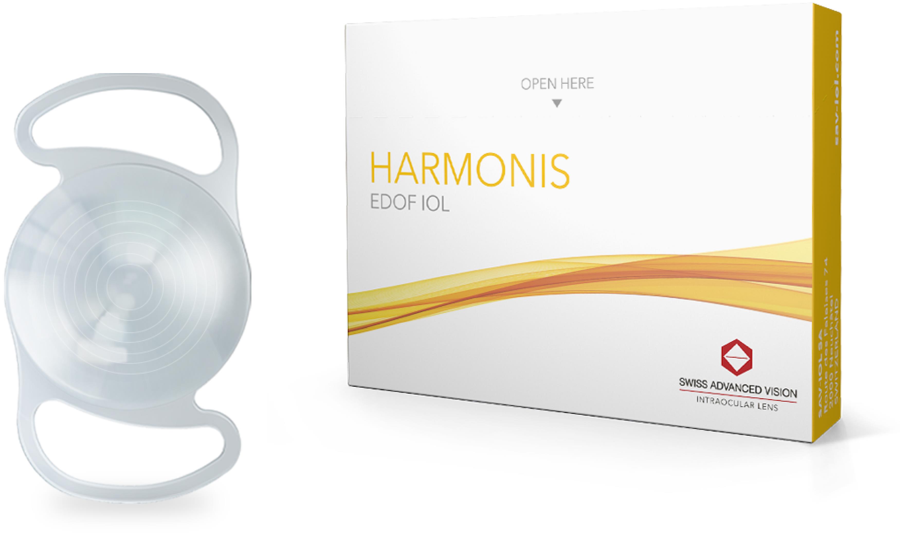 SAV Harmonis High-End Customizable EDOF Innovative Intraocular Lenses ...