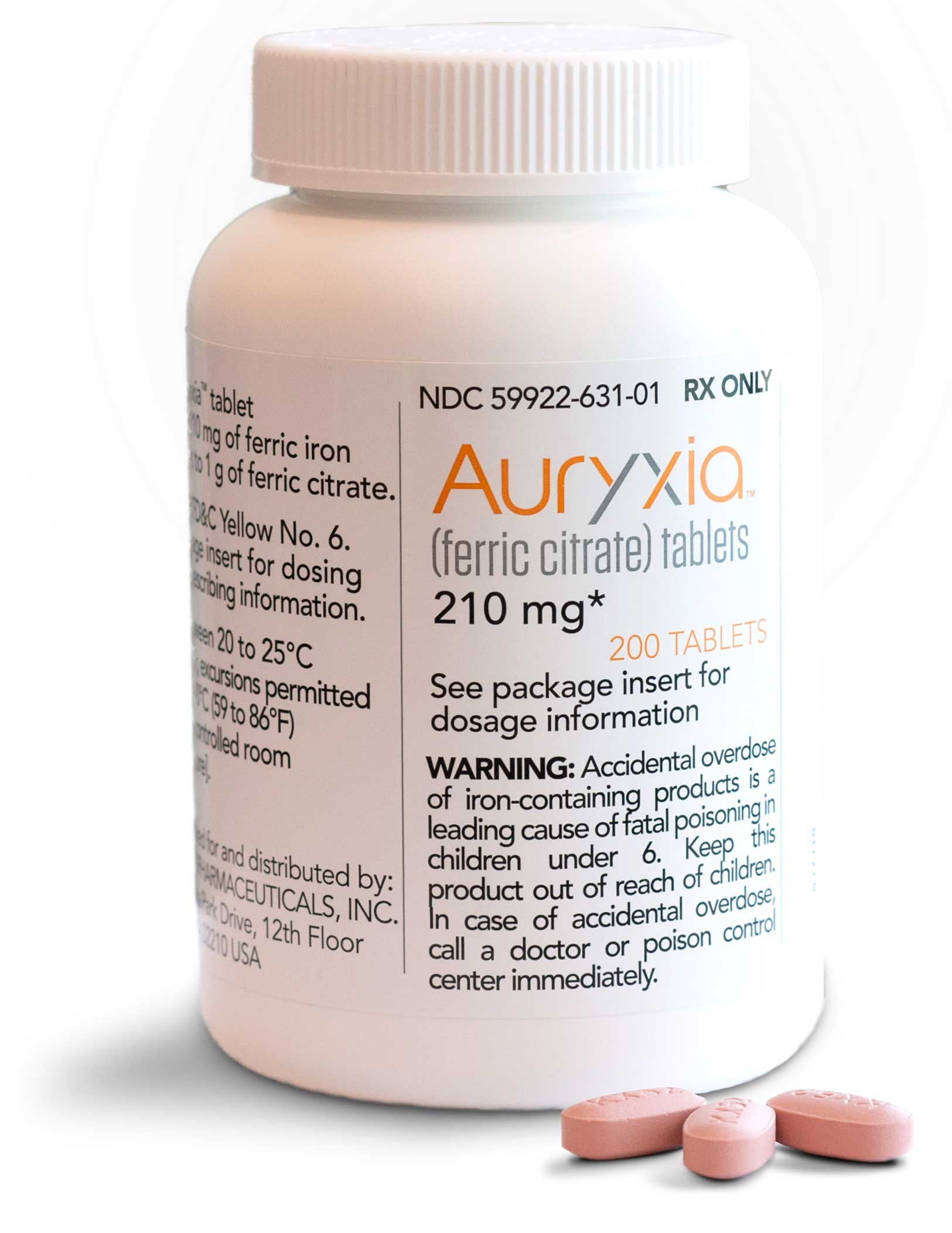 AURYXIA - Ferric Citrate Tablets by Akebia Therapeutics, Inc.