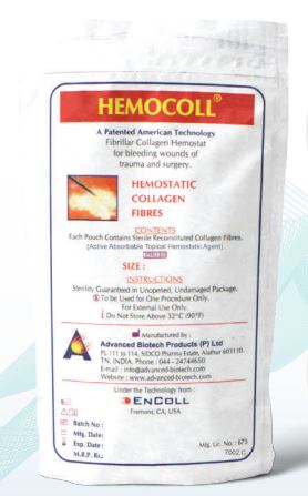Hemocoll - Dermal/Surgical/Skin Care - Fibrillar Collagen ...