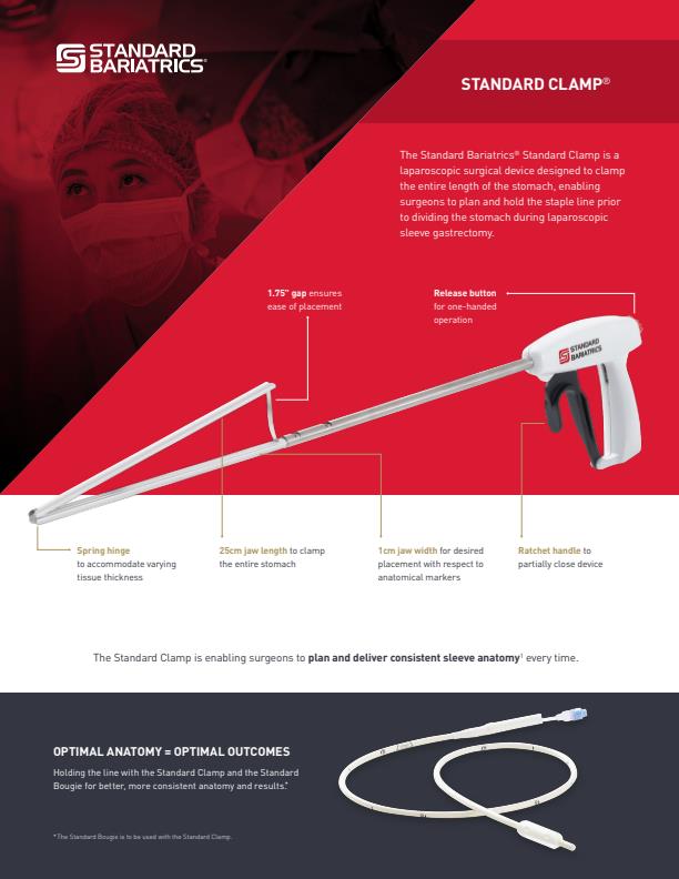 Standard Clamp - Laparoscopic Surgical Device Brochure