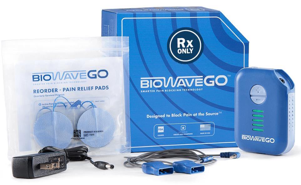 BioWaveGO RX Compact and Portable Smarter Pain Blocking Technology
