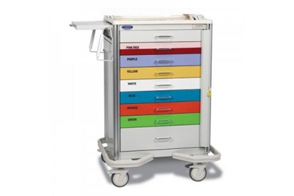 PBL-PC-9 A-Smart Premier Aluminum Broselow Pediatric Cart