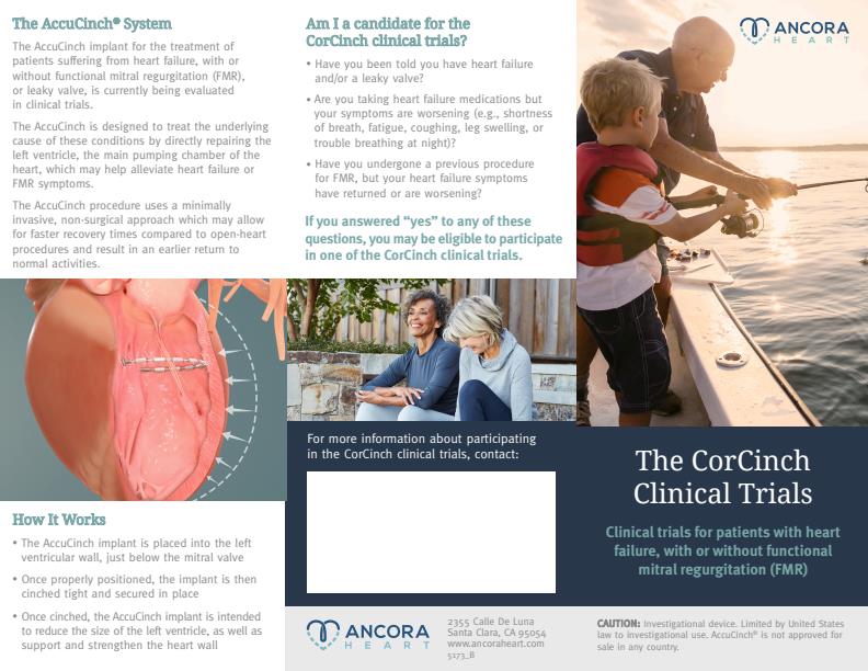 Ancora Accucinch - Ventricular Restoration System - Brochure