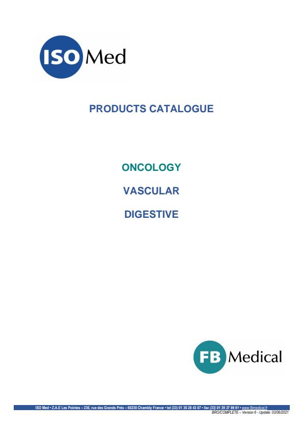 ISO Med Products - Catalogue