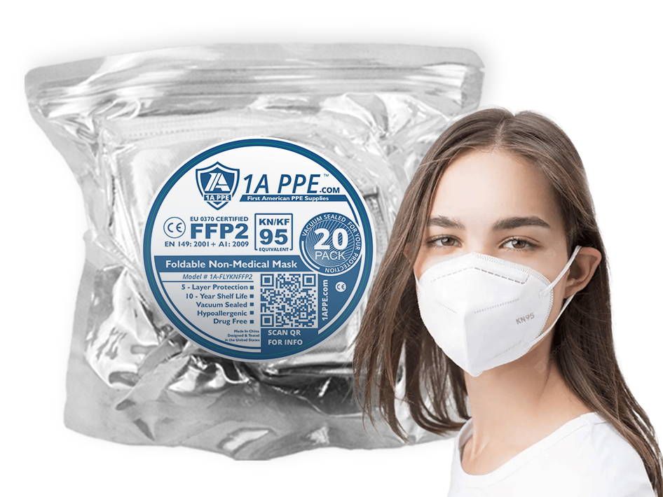 FFP2 – 20 Pack / Vacuum Sealed - EU Certified Non-Medical ...