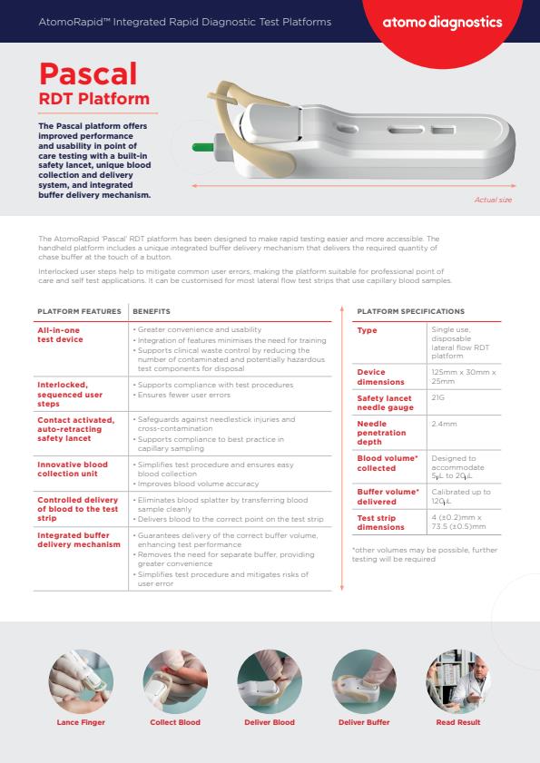 AtomoRapid Pascal - Blood Collection System - Brochure