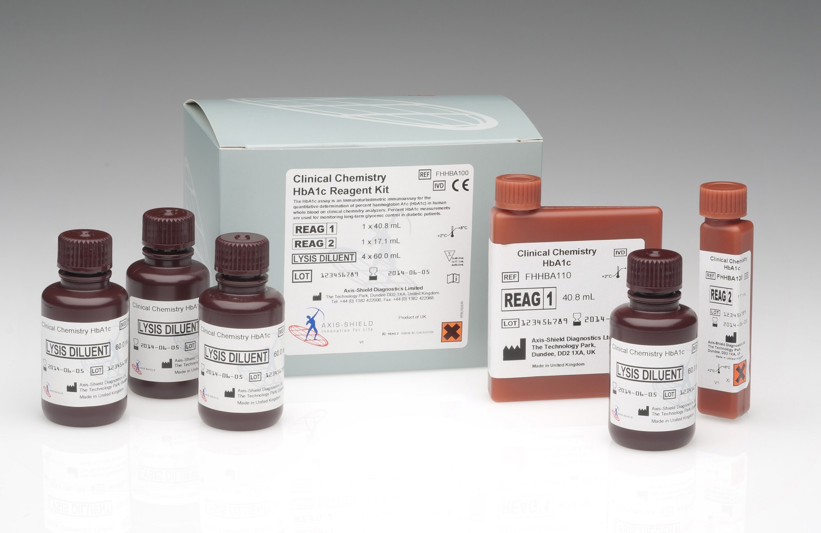 Axis-Shield Hba1c -FHHBA100 Immunoturbidimetric Immuno Assay Kit