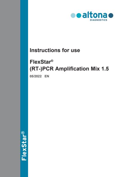FlexStar - RT PCR Amplification Mix 1.5 Reagent - Manual