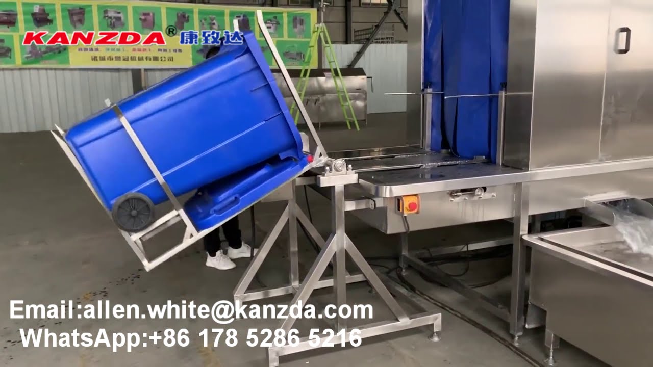 Wheelie Bin Washer - Trash Bin Washing Machine - Video