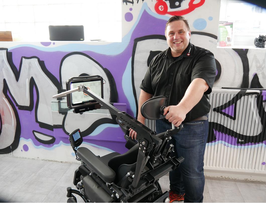 HomeBrace MyEcc and MyArm Power Wheelchair Eyegaze Control System
