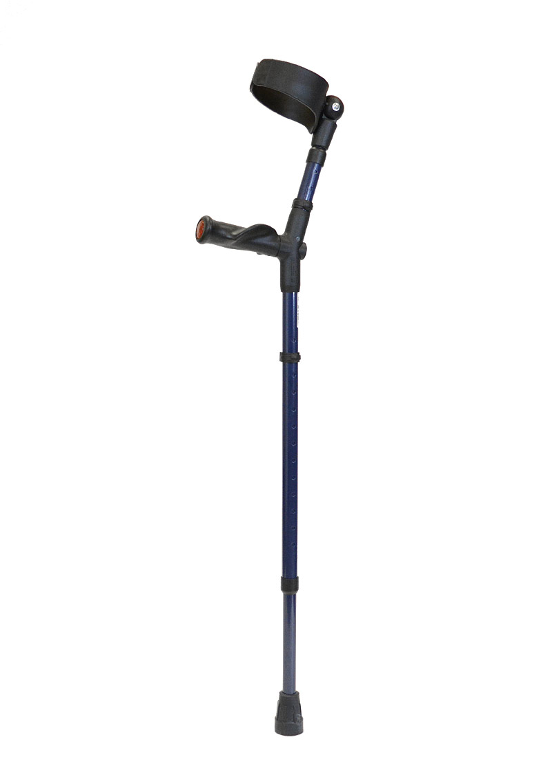 Walk Easy 495 Adult Forearm Crutch, Anatomic Grip, Adjust. Full Cuff (pr)