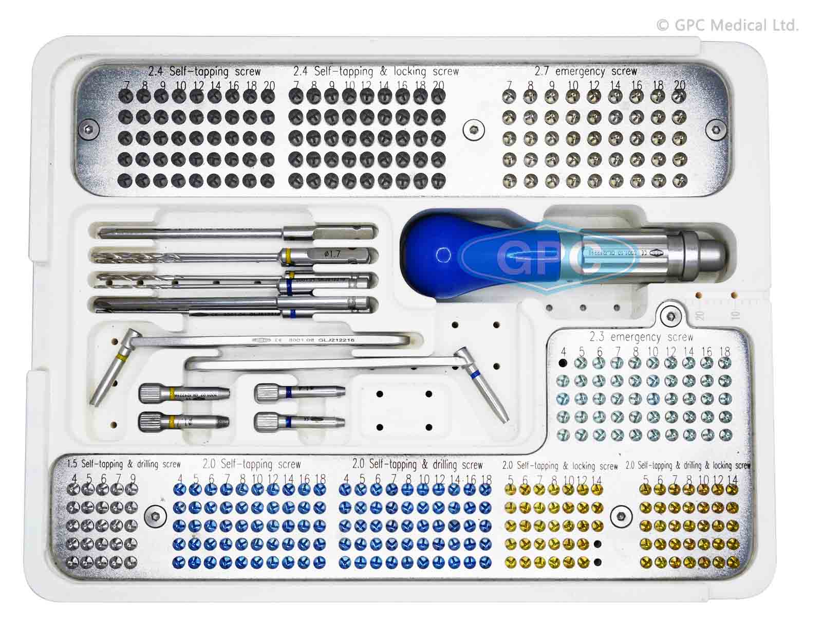Fixlock CMF800 Implants (Titanium) & Instrument Set