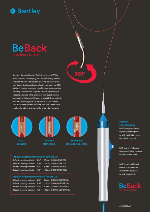 BeBack - Crossing Catheter - Brochure