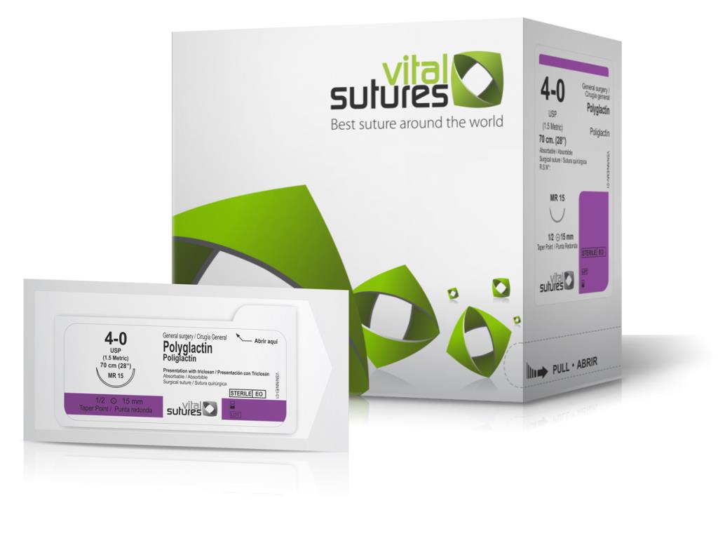 Vital Sutures - Polyglactin 910 - Sutures - Absorbable ...