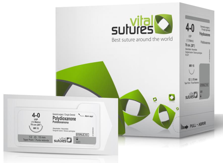 Polydioxanone - Sutures - Absorbable Sutures - Monofilament,