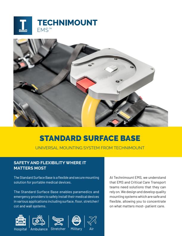 Technimount - Standard Surface Base Mounting System Datasheet