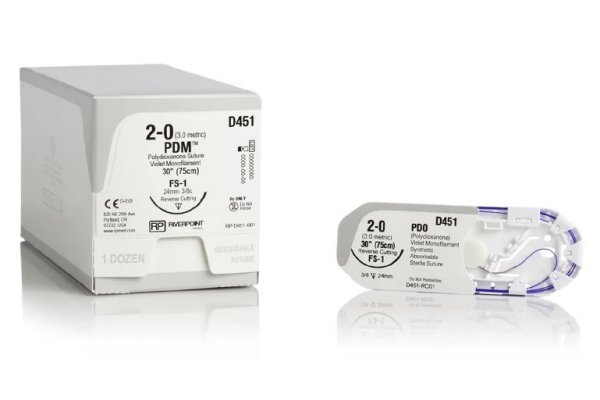 Suture PDM PDO Polydioxanone Monofilament Synthetic Absorbable