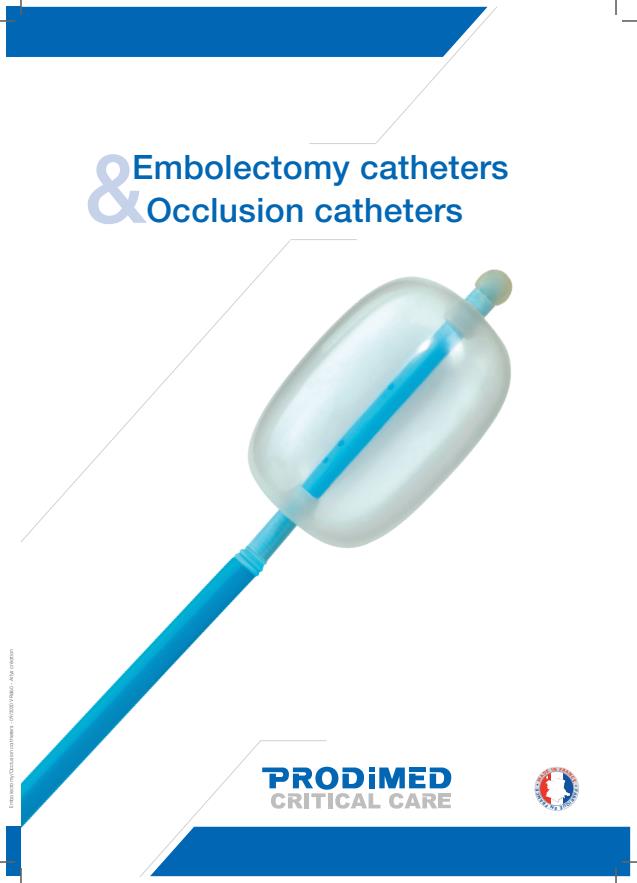 Prodimed - Balloon Vascular Catheters for Arterial Embolectomy Brochure