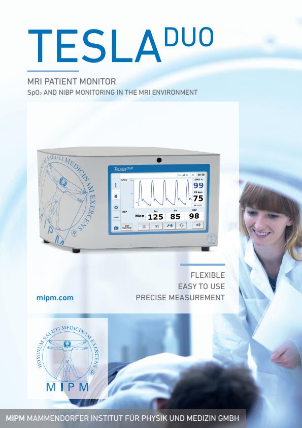 MIPM - Model TeslaDUO - MRI Pulse Oximeter and Blood Pressure Monitor ...