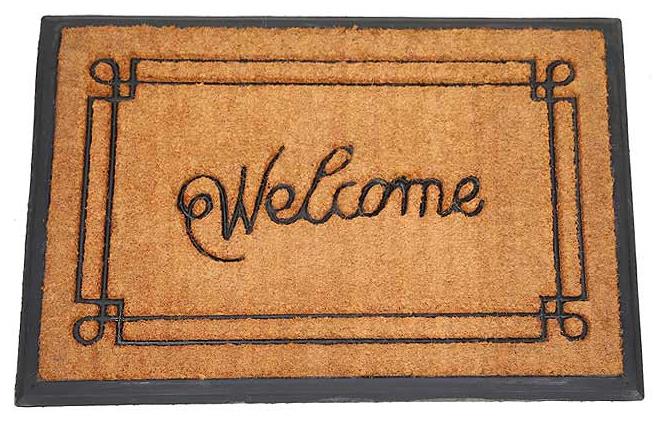 Coco World Coir Brush Mats with Rubber Backed