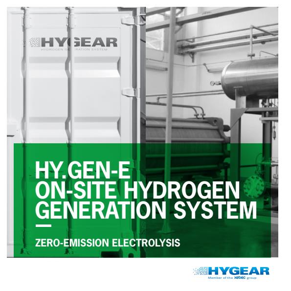 HyGear - Model Hy.GEN-e - Hydrogen Generators Datasheet