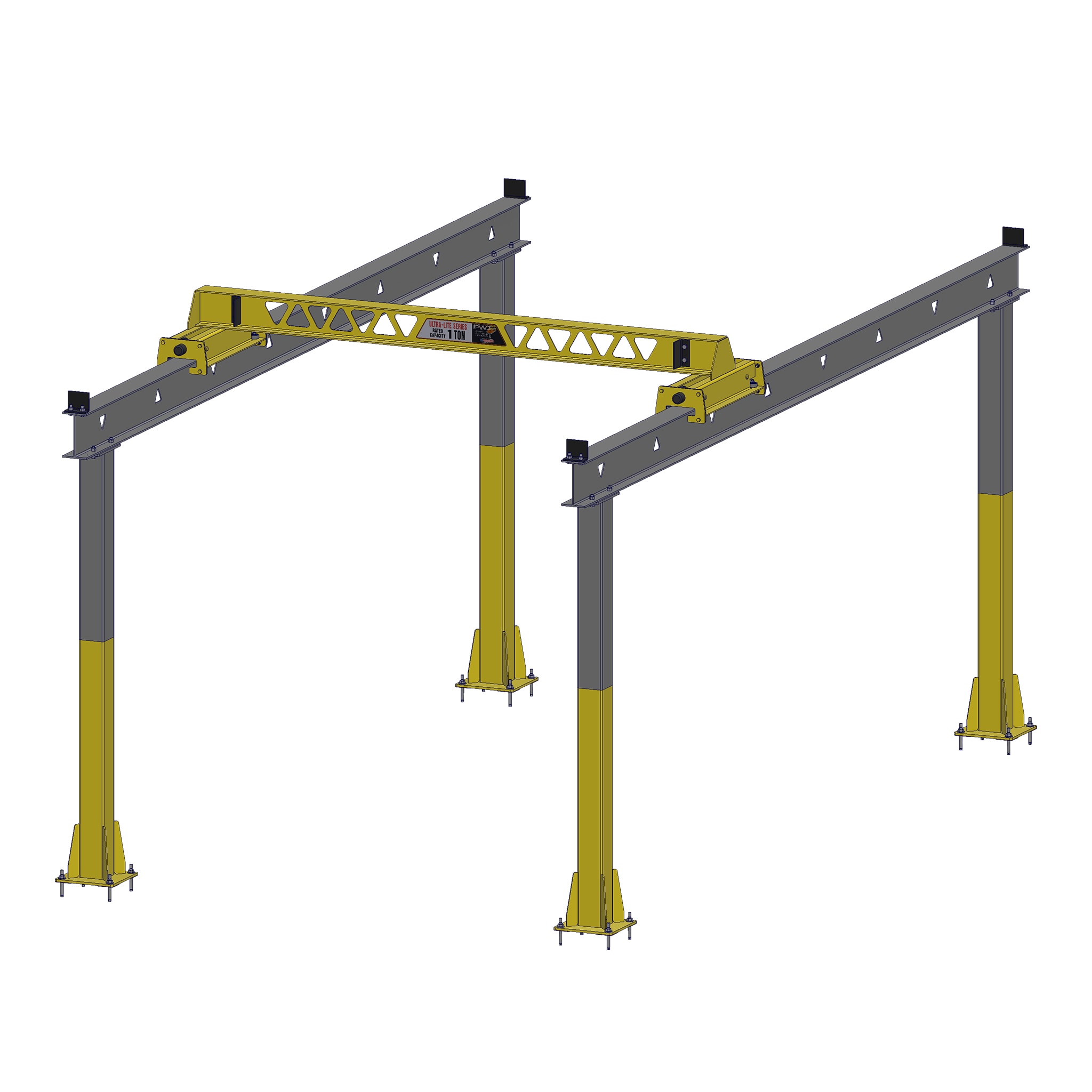 PWI Ultra-Lite Freestanding Bridge Crane