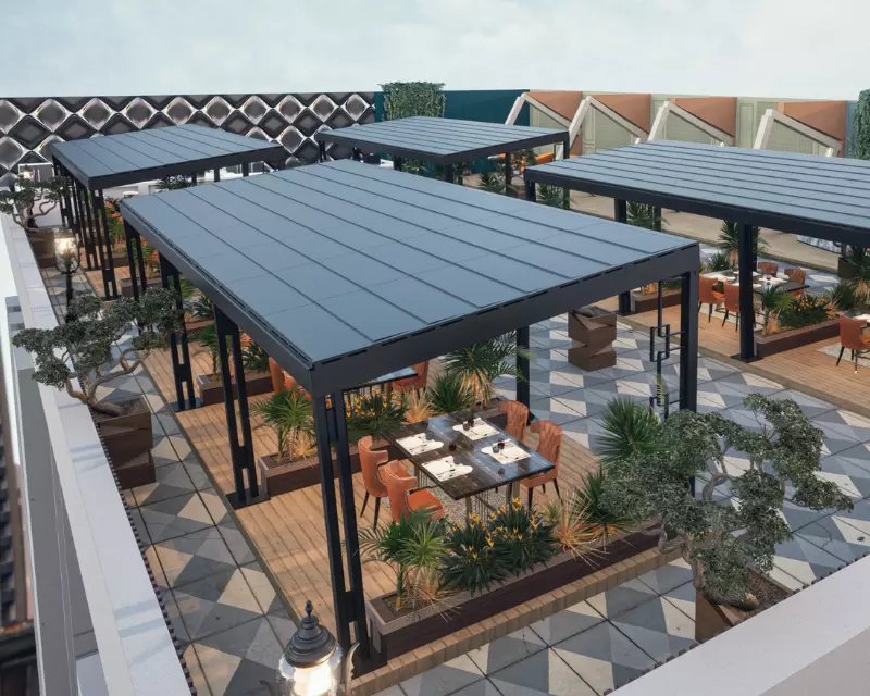 Arka PowerGazebo XL Ground-Mounted Solar Panel