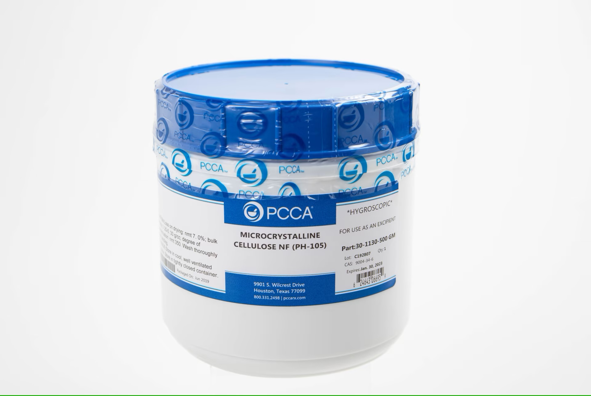 PCCA 30-1130 Microcrystalline Cellulose NF (Avicel PH-105)