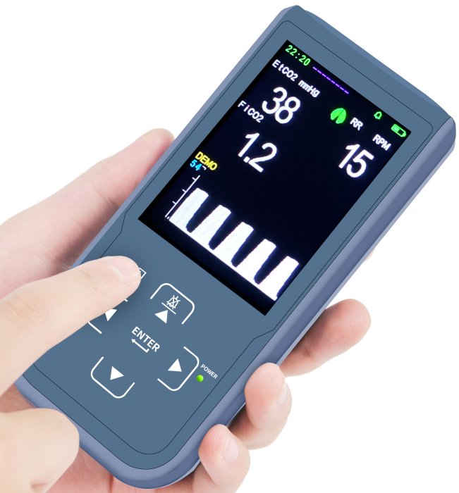 Vetspecs Capno-5 Handheld Bluetooth Microflow Capnograph