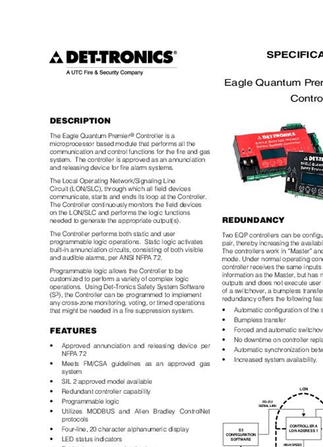 EQ3001 EQP Controller - Specification Brochure