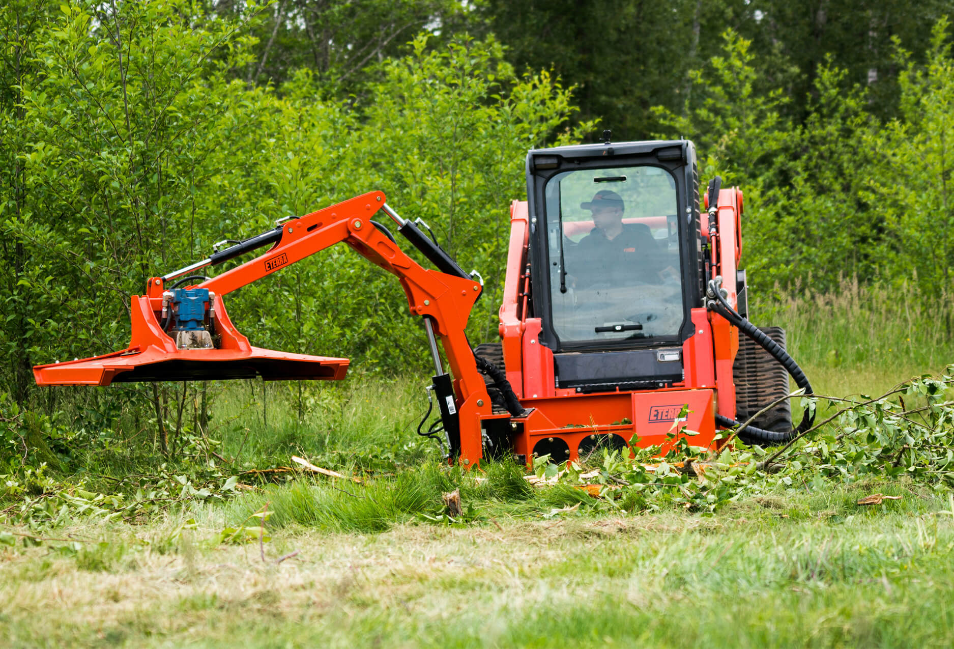 Raptor Skid Steer Boom Arm Mower Attachment