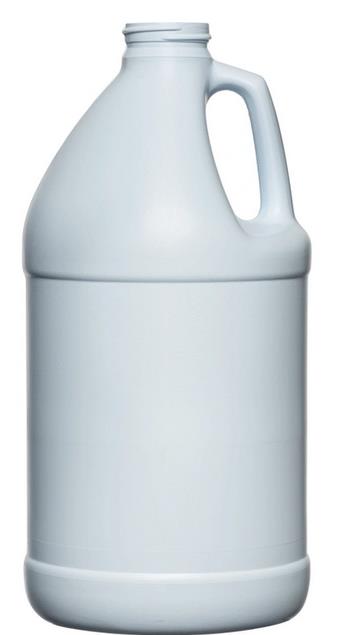 Cary 68WBC2 1/2 Gallon Blue/White HDPE Plastic Round Jug