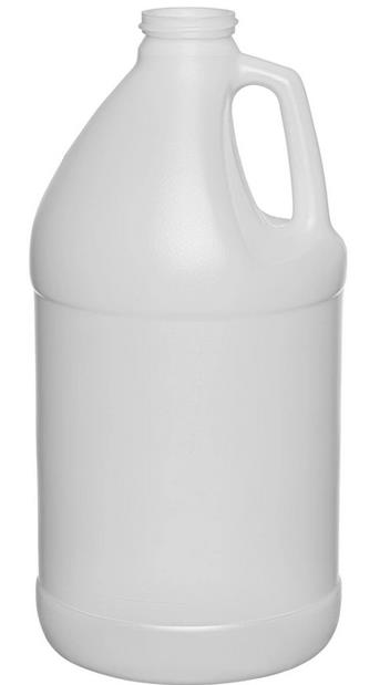 Cary 68WNC2 1/2 Gallon Natural HDPE Plastic Round Jug