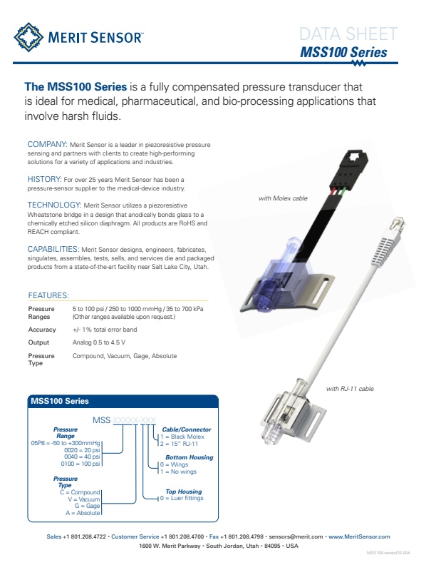 MSS100 Series - Brochure
