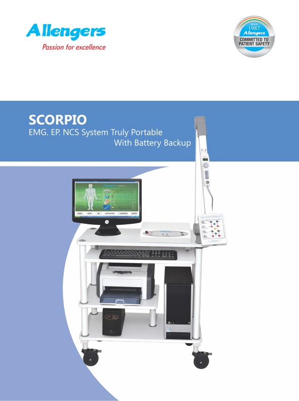 Allengers - Model Scorpio Series - Electromyograph (EMG) Test System ...