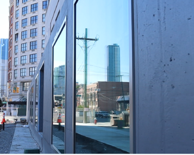 Orange Flood Control Impact-Rated Glass Flood Windows